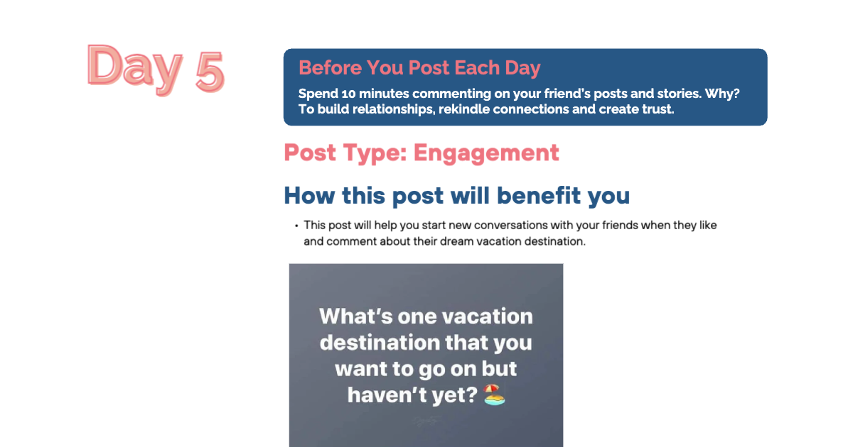 Day 5 - 30 Day Launch